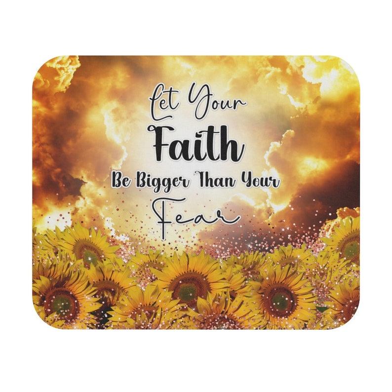 Bible Verse Let Your Faith Bigger Than Your Fear Mouse Pad - Etsy