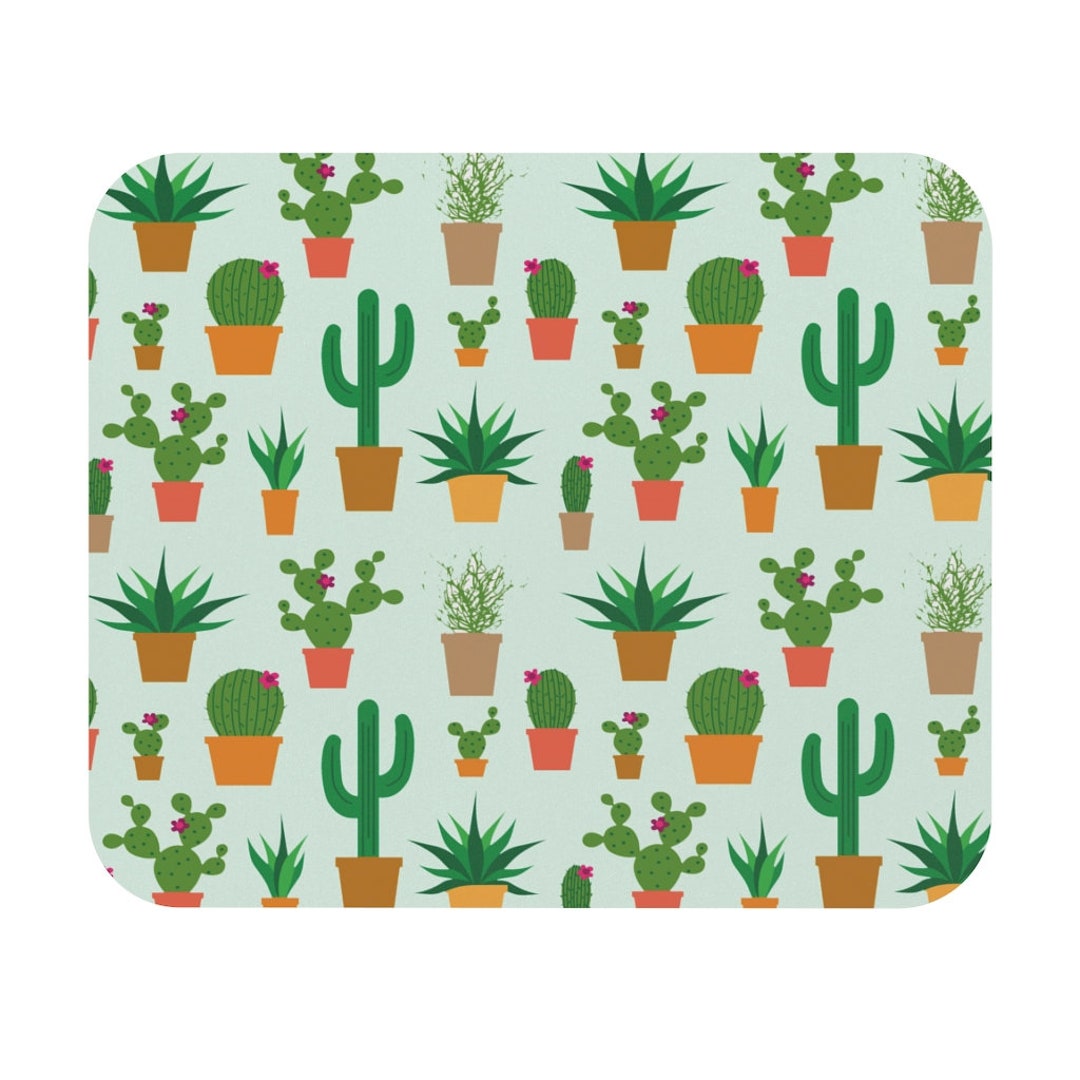 Cactus Mouse Pad Succulent Plant Mouse Pad Potted Cactus - Etsy