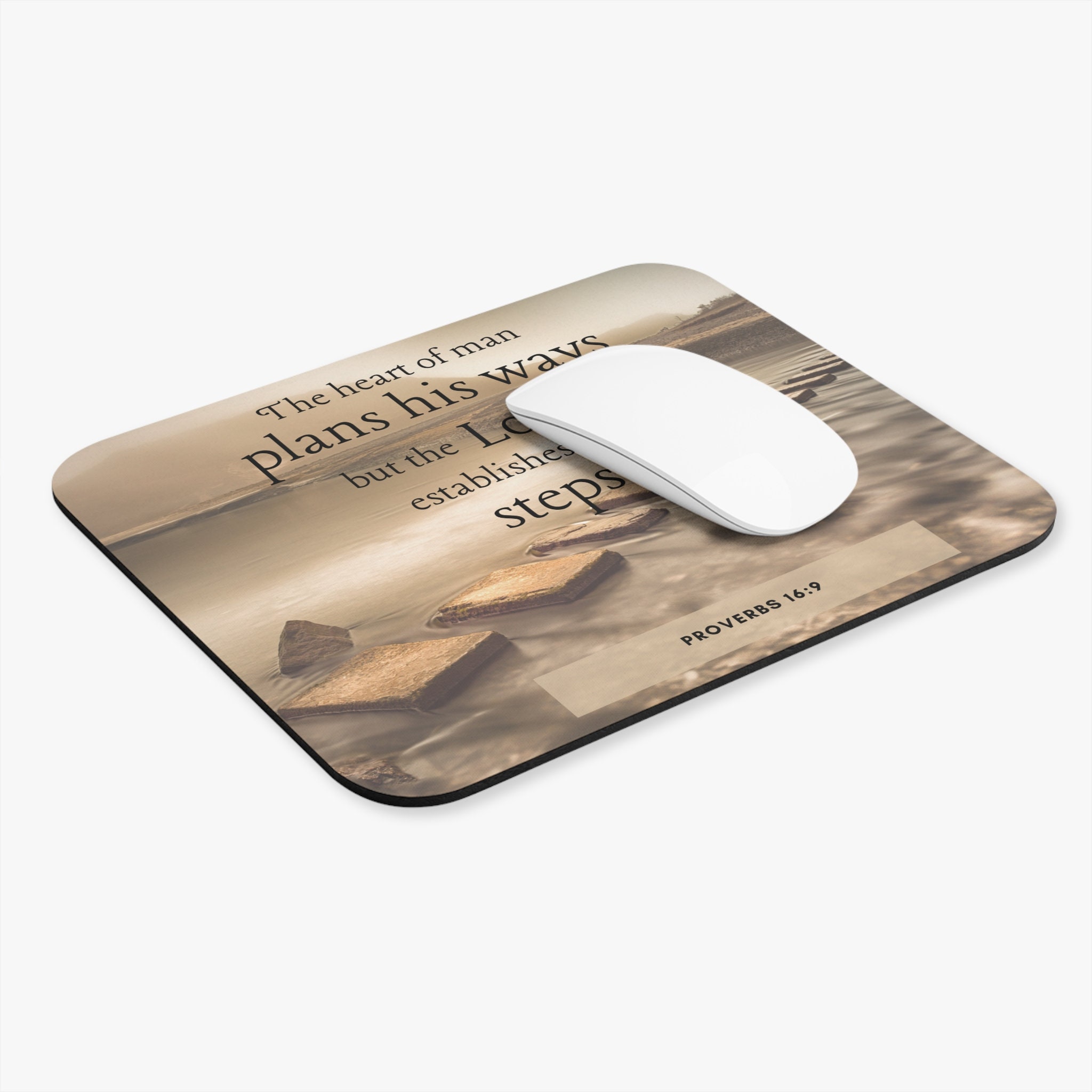 Planning Bible Verse Mouse Pad Proverbs 16:9 Mouse Pad Mouse Pad for ...