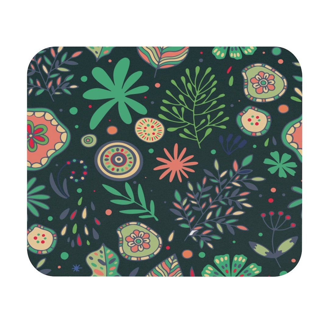 Mouse Pad - Botanical Mouse Pad - Garden Flower and Plant Mouse Pad ...
