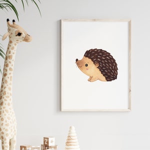 Poster Hedgehog Nursery Picture Watercolor Image Dear Children Posters ...