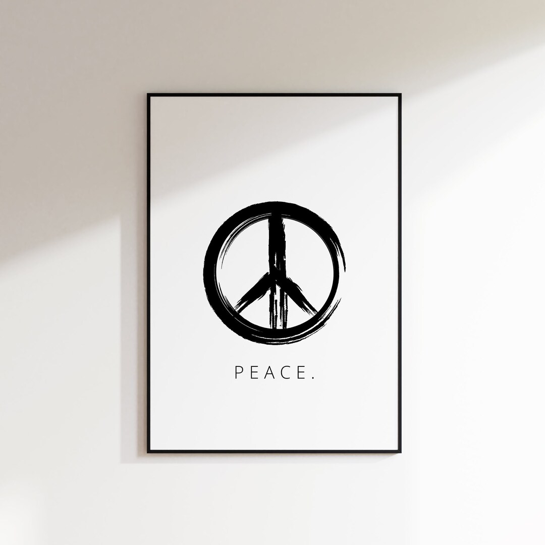 Peace Sign Poster | Peace Peace | Picture for Peace | No War Poster ...