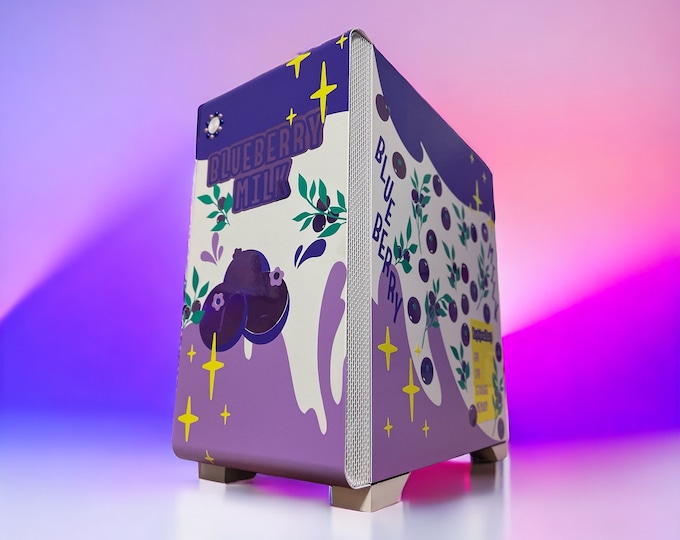 Custom Blueberry Milk PC Case | Purple Lavander Computer Case - Etsy