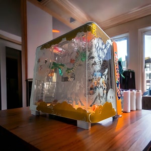 Custom PC Case - Gaming Computer Case - DBZ Inspired Themed Desktop Pc ...