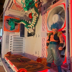 Custom PC Case - Gaming Computer Case - DBZ Inspired Themed Desktop Pc ...