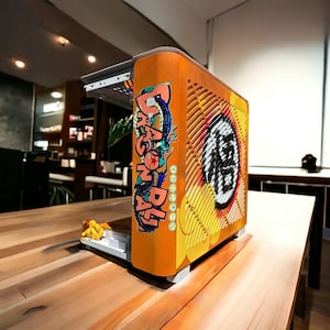 Custom PC Case - Gaming Computer Case - DBZ Inspired Themed Desktop Pc ...