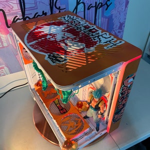 Custom PC Case - Gaming Computer Case - DBZ Inspired Themed Desktop Pc ...