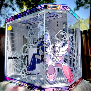 Custom PC Case|desktop Case - Megaman on Hyte Y70 - Etsy