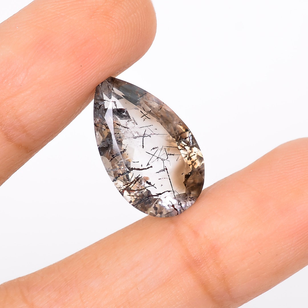 Elestial Quartz A Type of Super Seven Natural Pear Shape Cut Stone ...