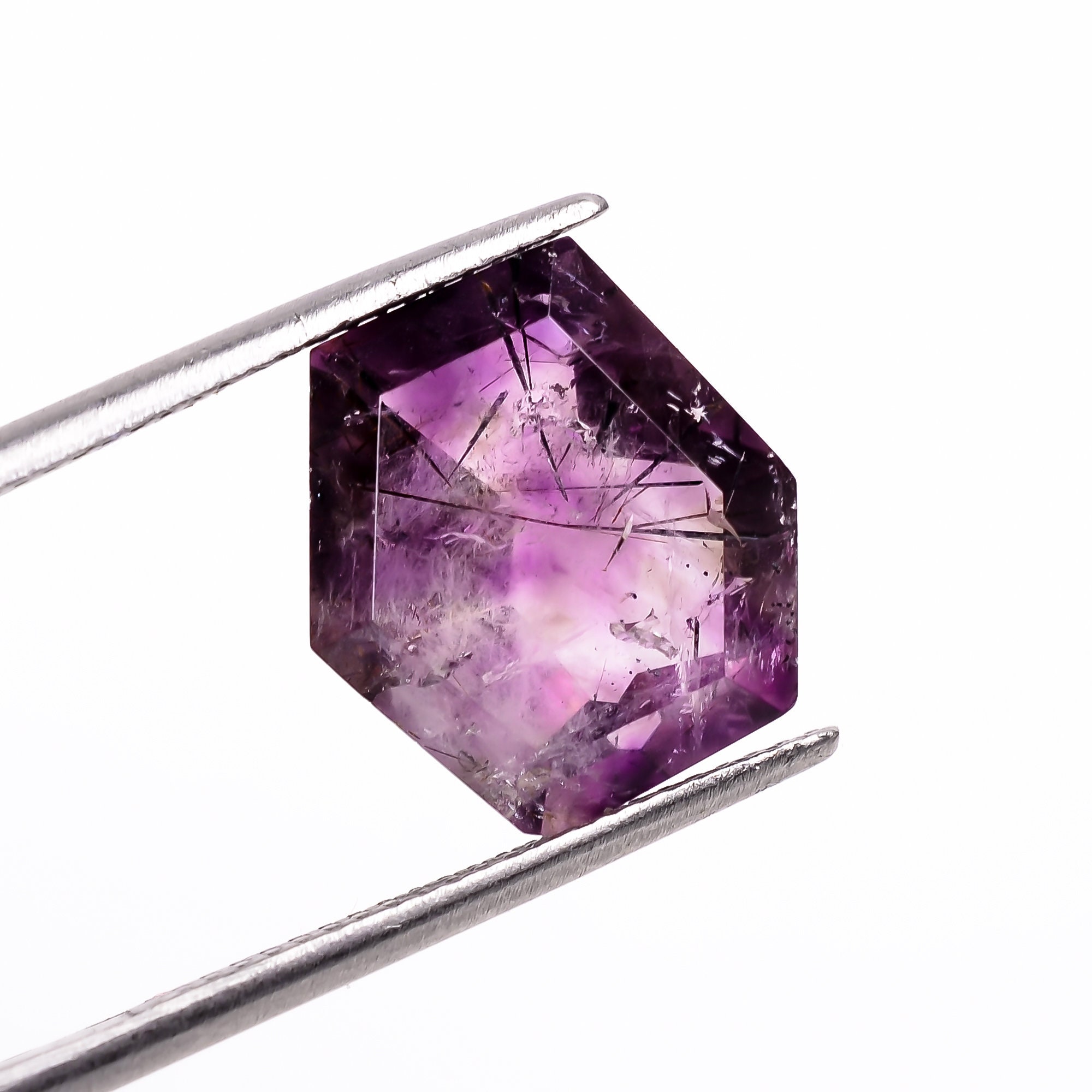Elestial Amethyst Fancy Shape Cut Stone Loose Gemstone for Making ...