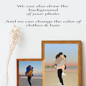 Custom Minimal Faceless Digital Portrait Cartoon Portrait - Etsy