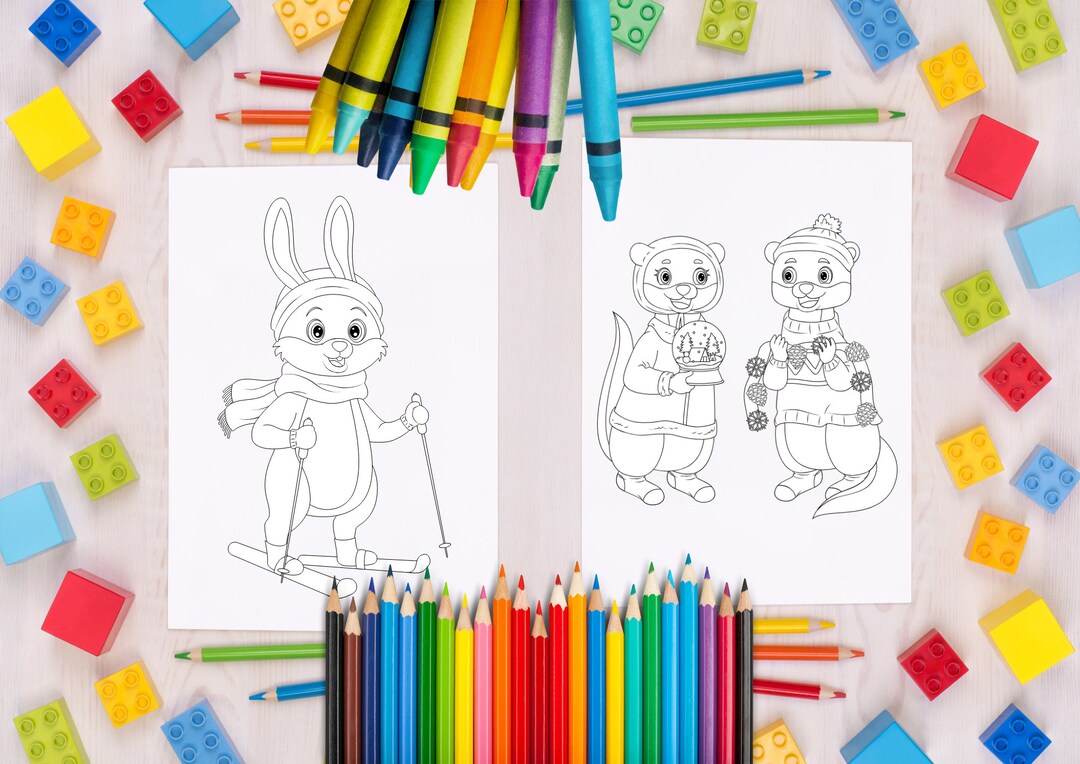 30 Printable Animals Easter Fun Coloring Pages for Kids, Baby Shower ...