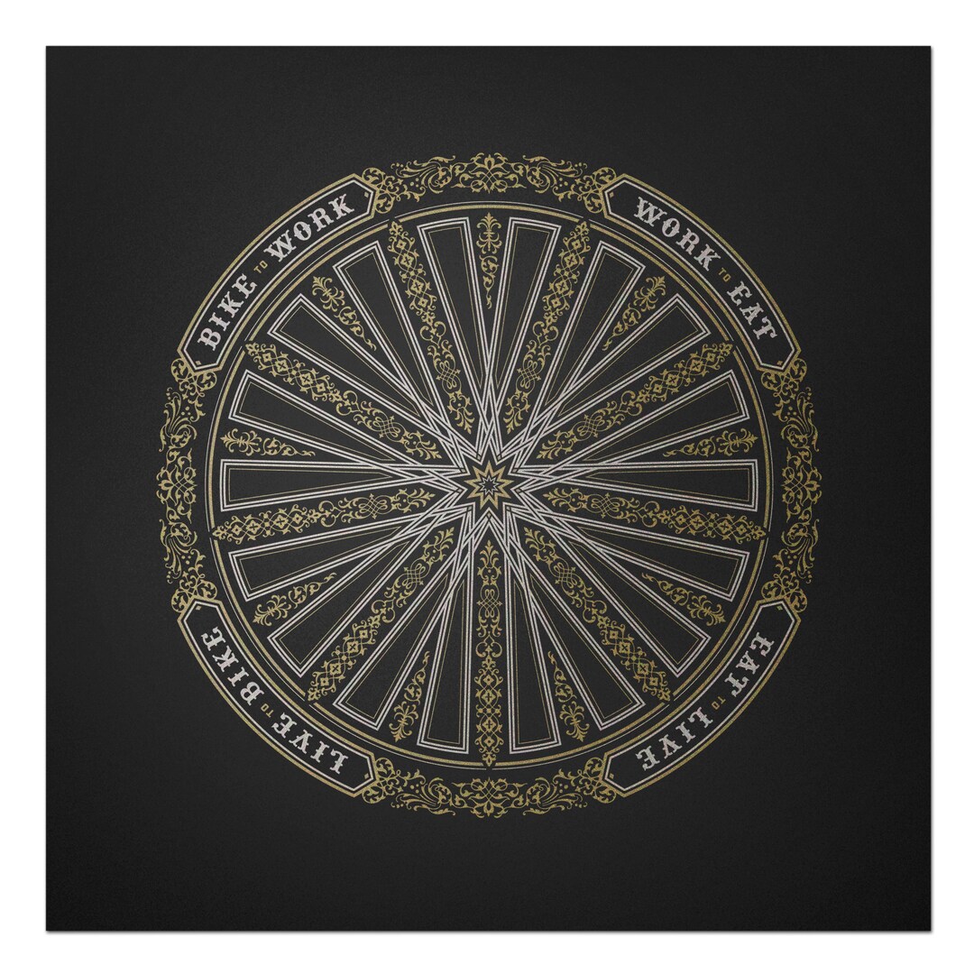 Cycle of Life Bike Poster - Etsy