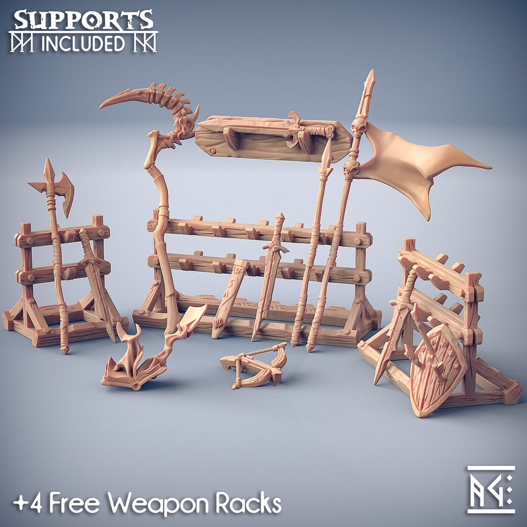 Artisan Guild Old-burg Fallen Ones Weapon Racks, AG, Dnd, Roleplay ...