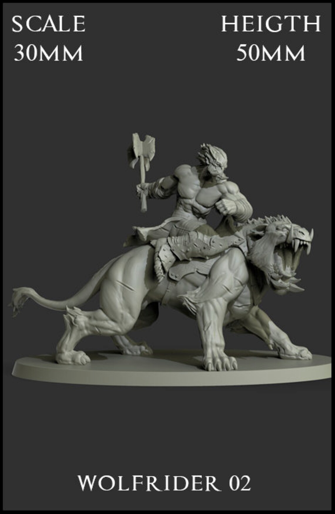 Yedharo - Mounted Orcs - 30mm Scale for Dnd, Roleplaying, Table Top ...