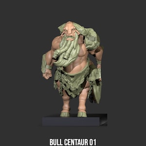 Yedharo - Bull Centaurs Type A - 30mm Scale for Dnd, Roleplaying, Table ...