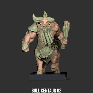 Yedharo - Bull Centaurs Type A - 30mm Scale for Dnd, Roleplaying, Table ...
