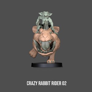 Yedharo - Crazy Rabbit Riders - 30mm Scale for Dnd, Roleplaying, Table ...
