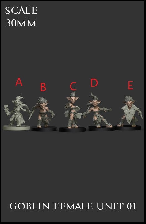 Yedharo - Goblins - 30mm Scale for Dnd, Roleplaying, Table Top Wargames ...