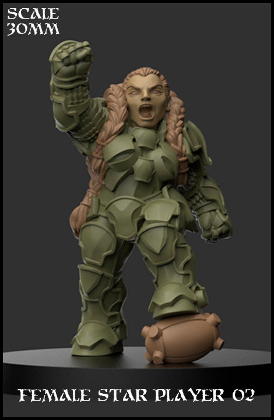 Yedharo - Fantasy Football Female Star Player V2 - 30mm Scale for Dnd ...