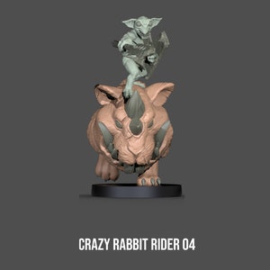 Yedharo Crazy Rabbit Riders 30mm Scale for Dnd, Roleplaying, Table Top ...