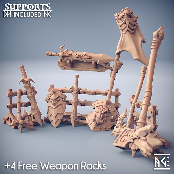 Artisan Guild Frostmetal Clan Weapon Racks AG Dnd - Etsy