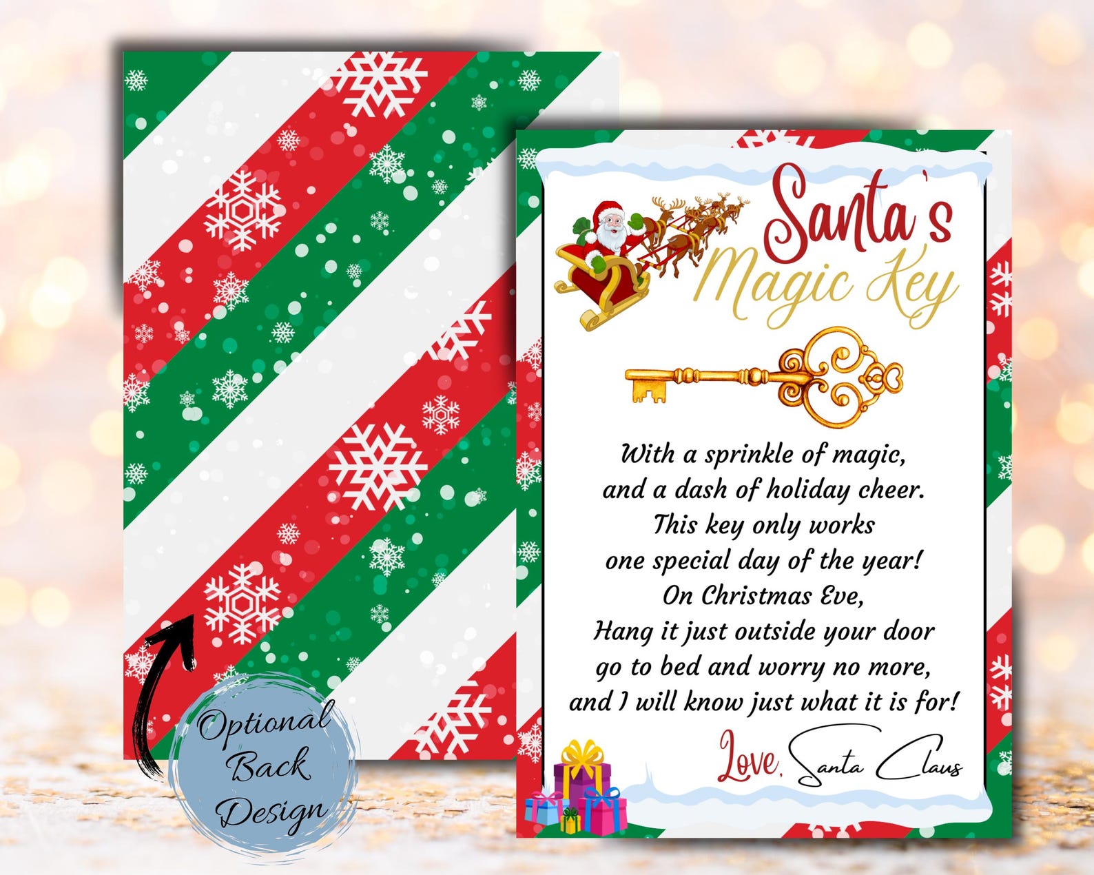 Santa's Magic Key | Magic Key | Printable Poem | Christmas Eve Box Item ...