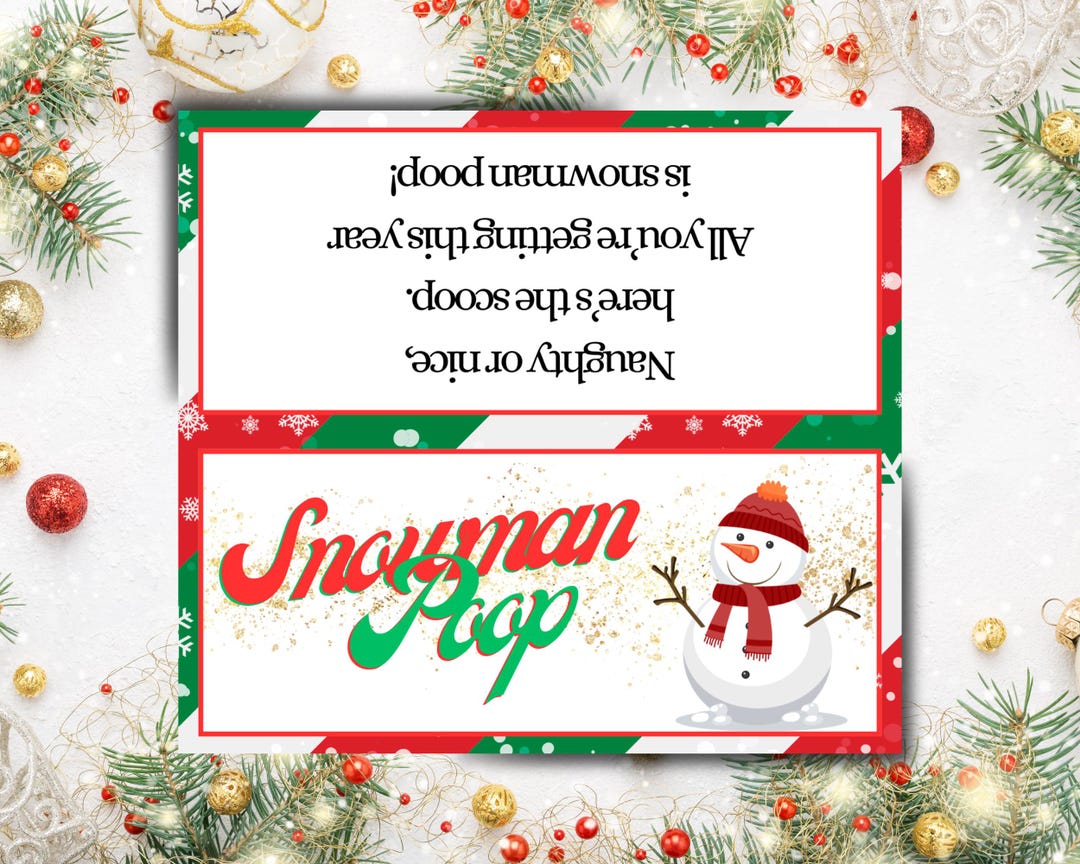 Snowman Poop Bag Topper | Christmas Treats | Holiday Bag Topper ...