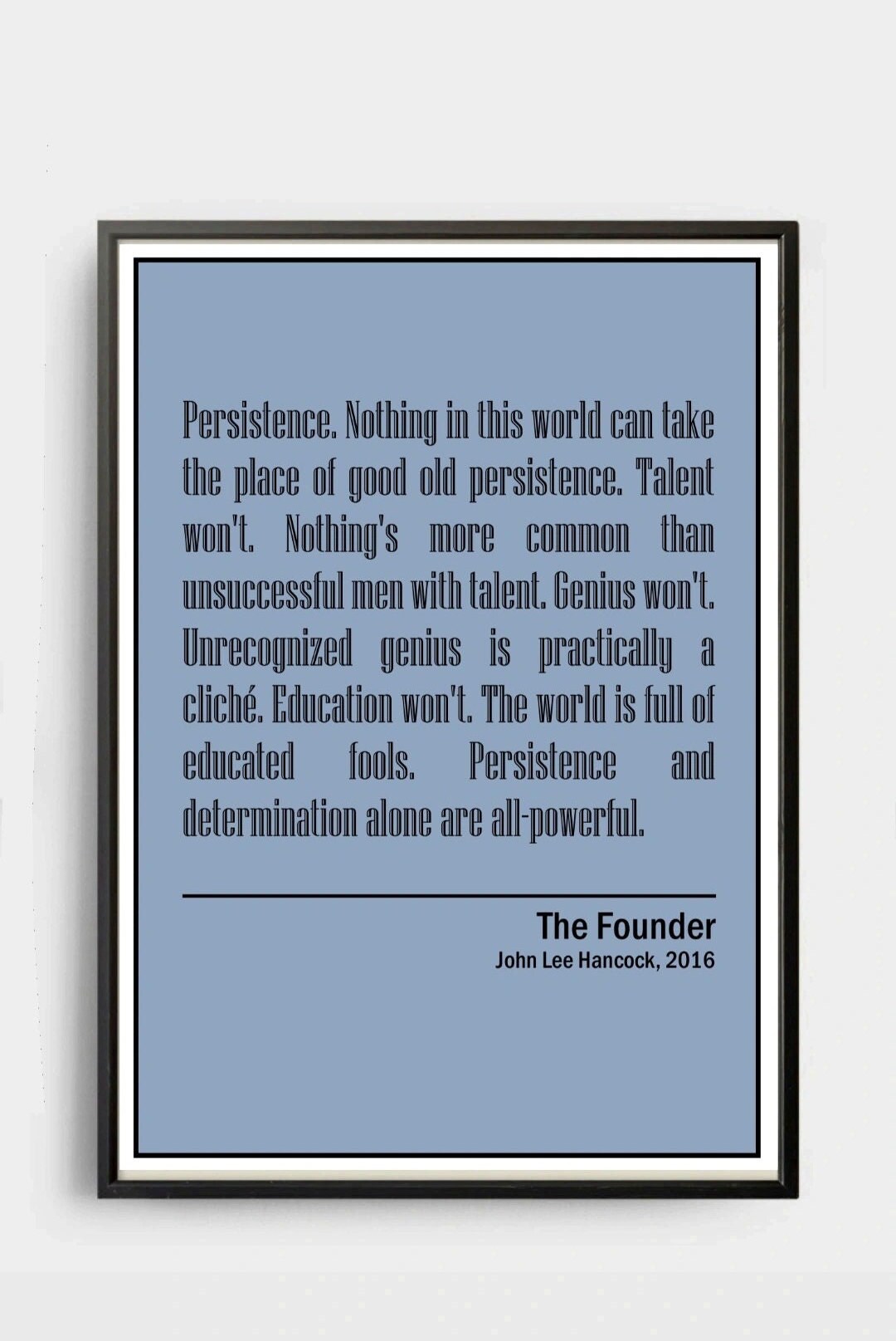 PRINT the Founder, Digital Print, Film Poster, Movie Poster, Digital ...