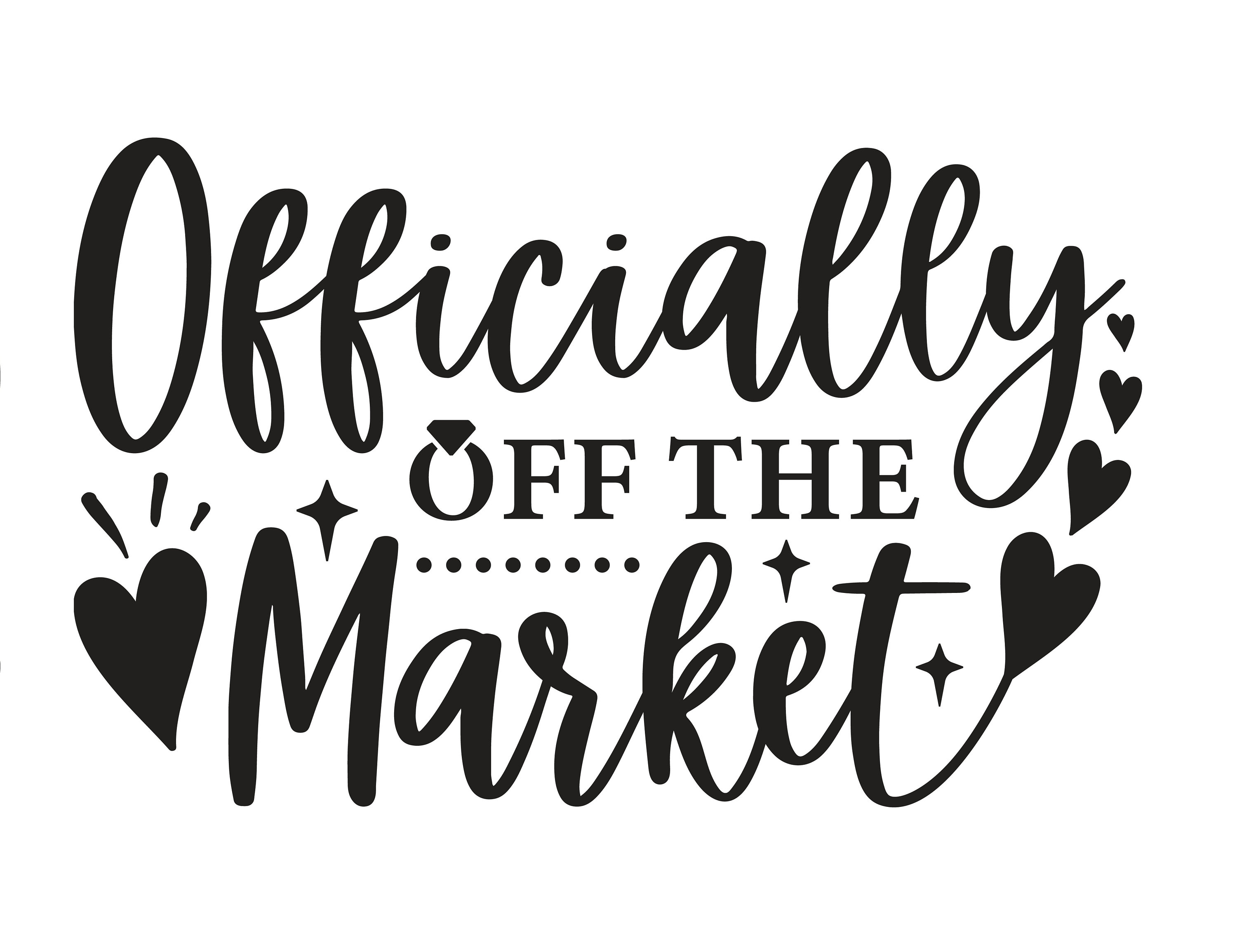 Officially off the Market Svg, Engaged SVG Wedding SVG, Engagement ...