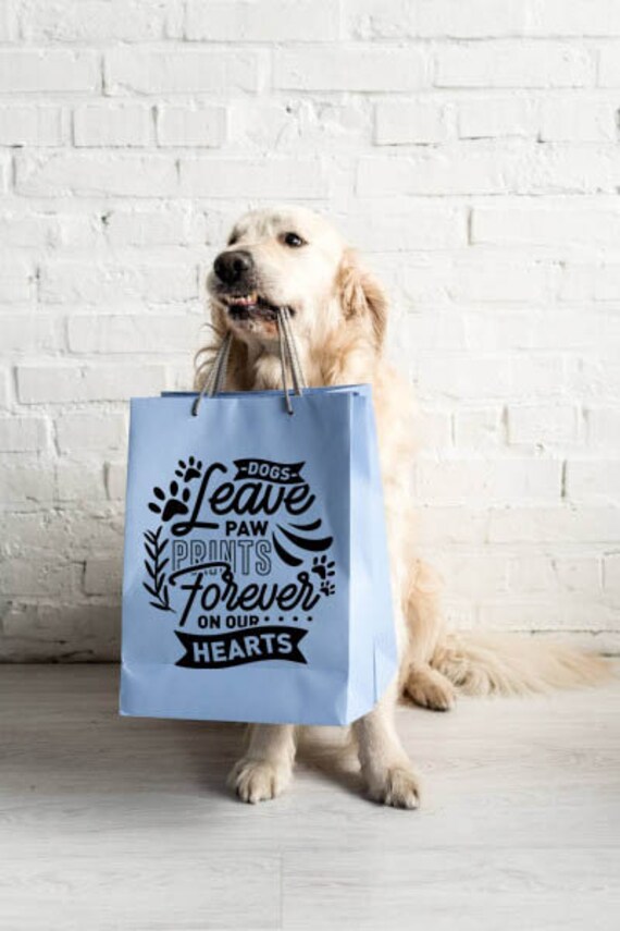 Dog Leave Paw Prints Forever on Our Hearts Svg the Dog - Etsy UK