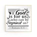 If God is for Us Who Can Be Against Us, Bible Verse Printable ...