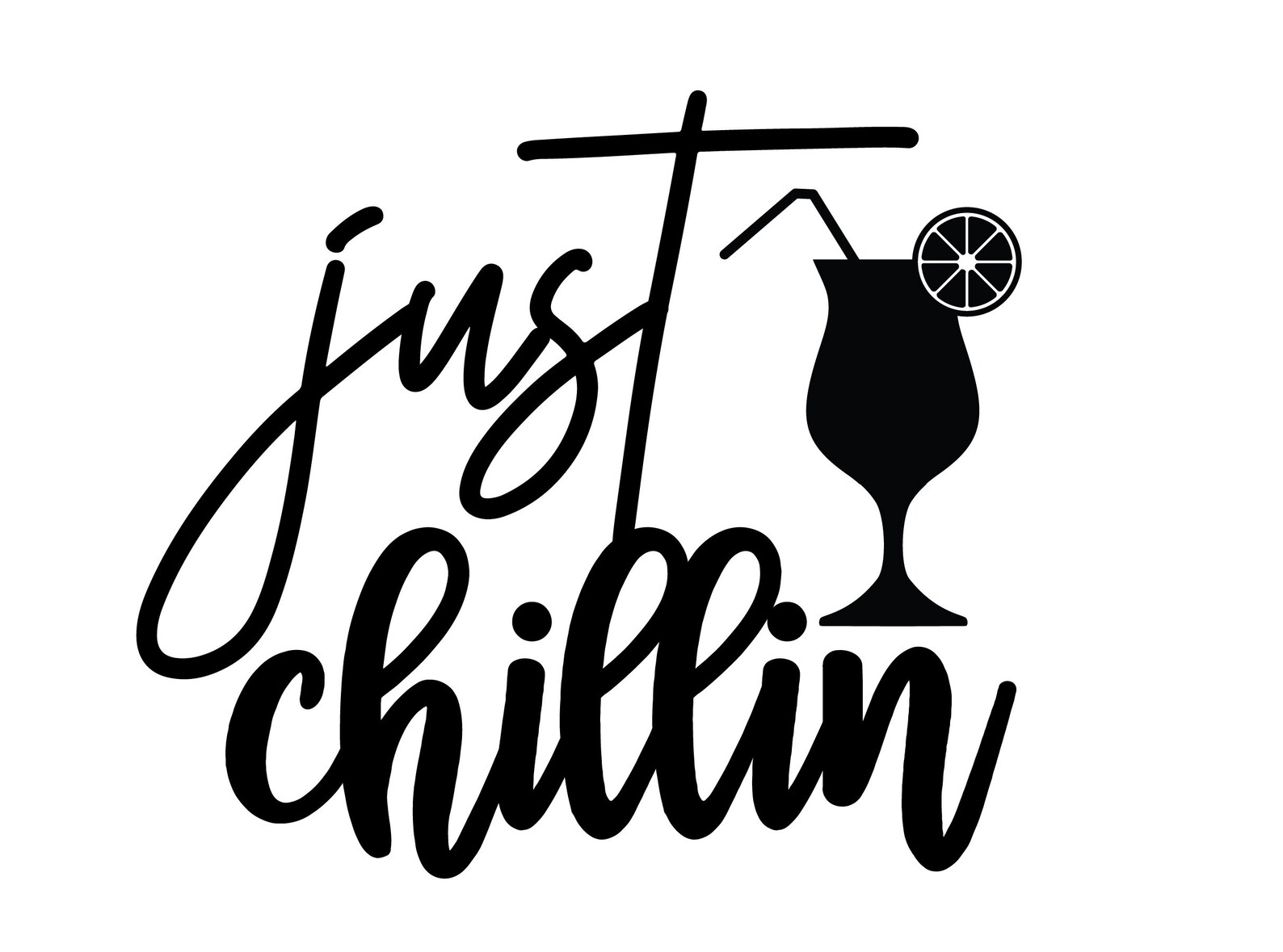 Just chillin Svg Chill summer dxf Summer Svg Summertime | Etsy