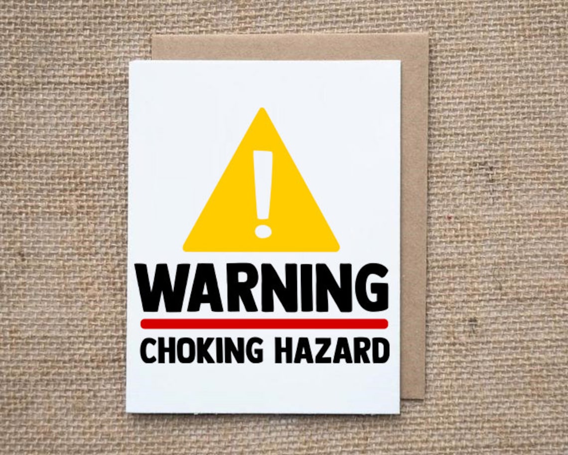 Warning Choking Hazard Svg, Card, Frame, Wall Print, Instant Download ...