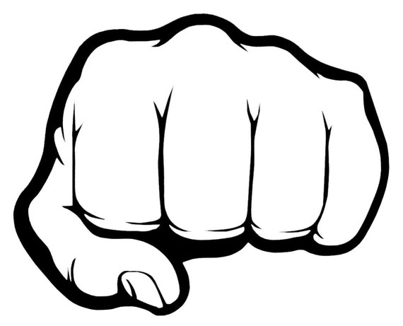 Fist Bump Svg Raised Fist Fist Svg for Shirts White Text - Etsy