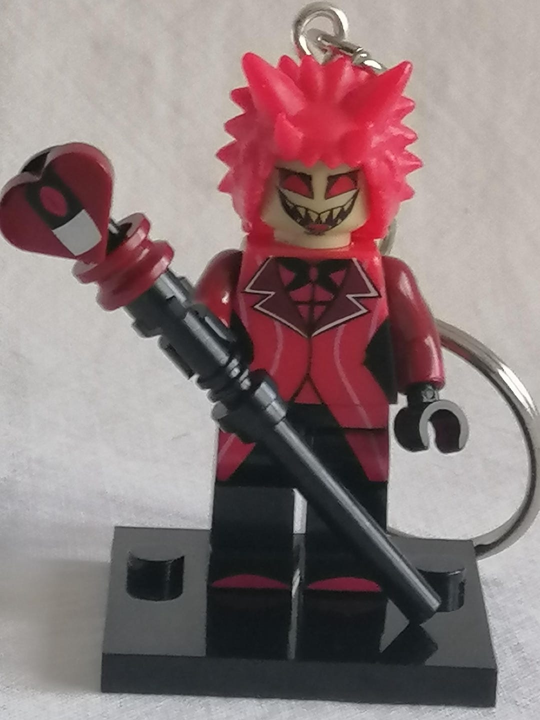 Hazbin Hotel Alastor Mini Action Figure Keychain - Etsy