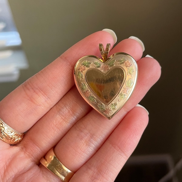 Vintage Heart Locket - Etsy
