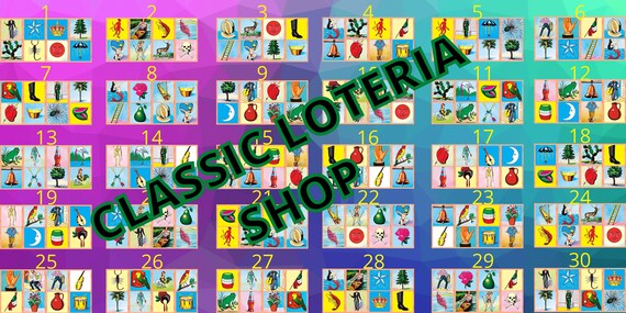 Online Custom Loteria Game Board Digital Art & Collectibles etna.com.pe