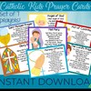 Catholic Kids Prayer Cards | Printable | Common Catholic Prayers | Set ...