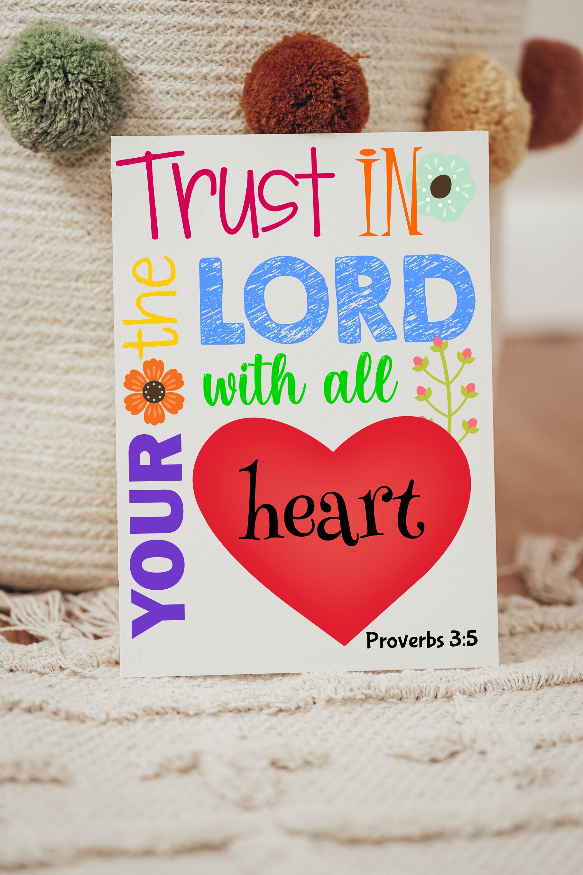 Catholic Kids Printable Wall Art | Catholic Room Decor Digital | Bible ...