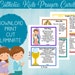 Catholic Kids Prayer Cards | Printable | Common Catholic Prayers | Set ...