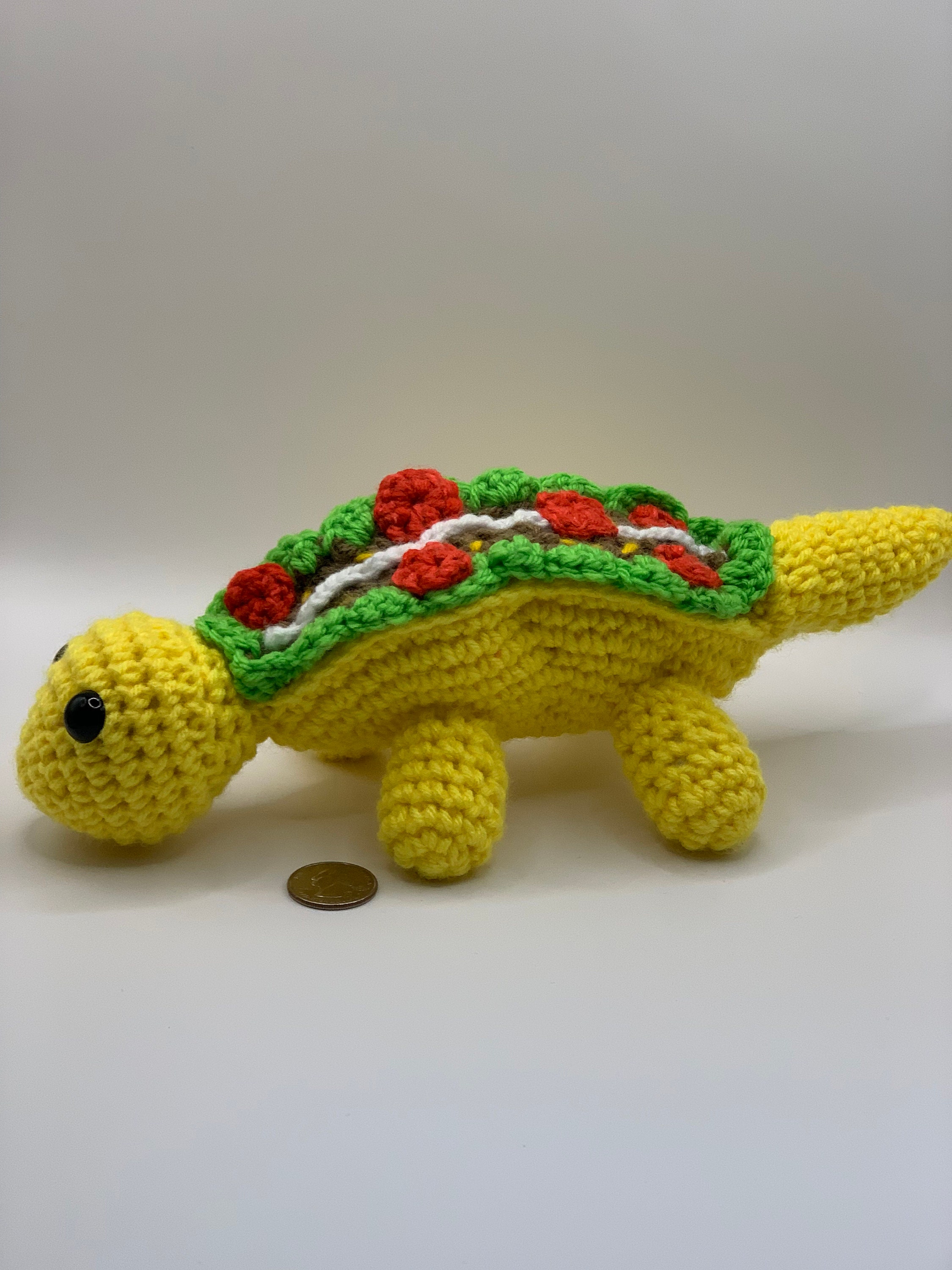 Crochet Tacosaurus: Yarn Dinosaur Taco Plush - Etsy