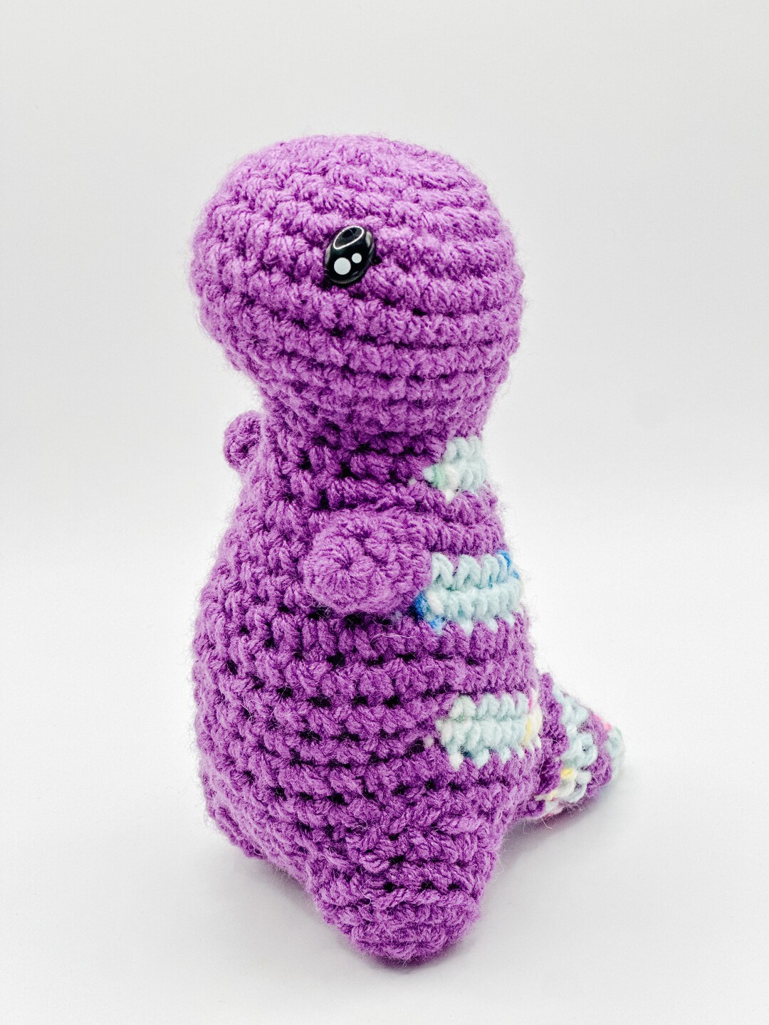 Timmy the T-rex: Crochet Yarn Dinosaur Plush - Etsy