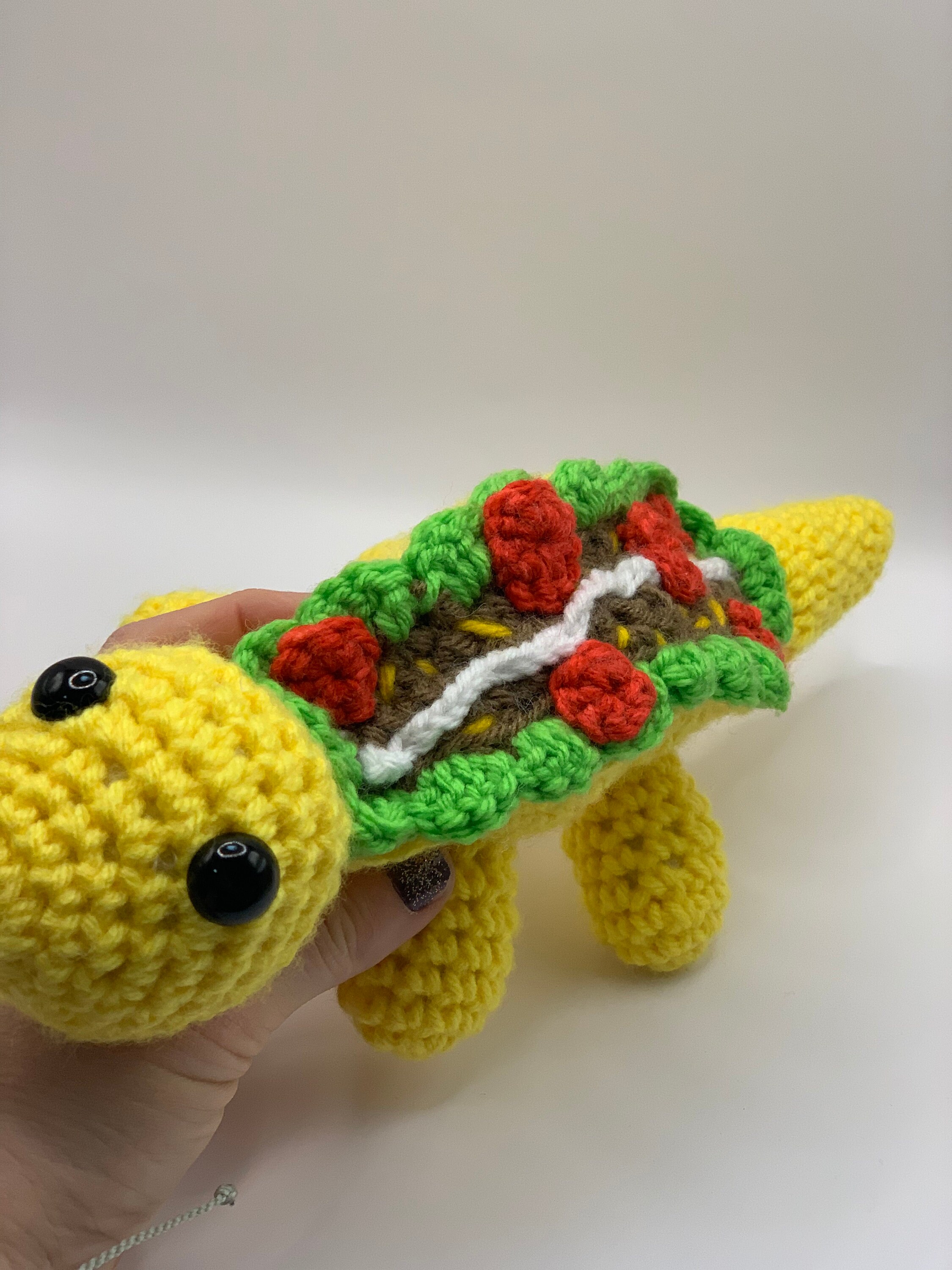 Crochet Tacosaurus: Yarn Dinosaur Taco Plush - Etsy