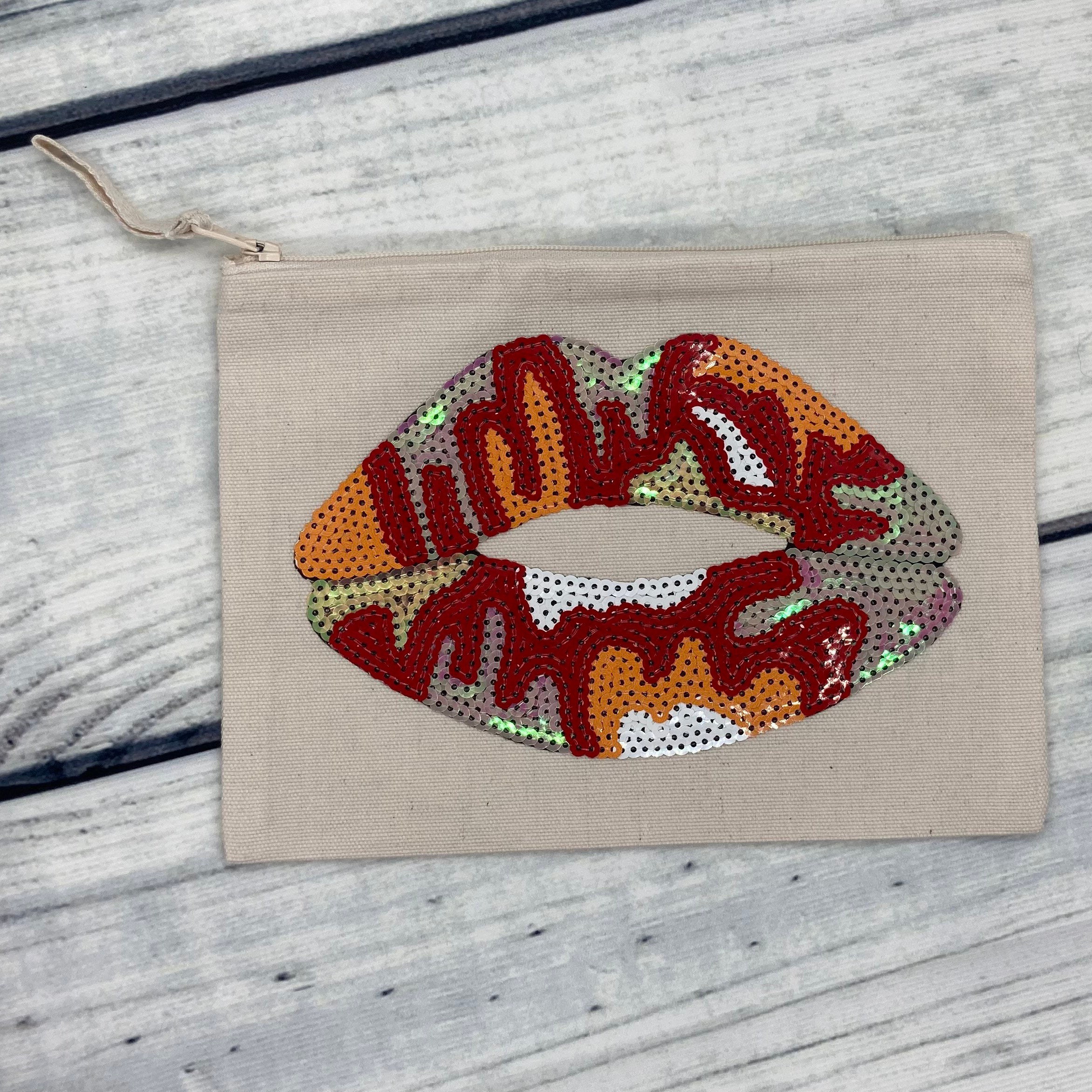 Large Sequin Lips Patch. 70s Retro Glamour. Iron on or Sew on - Etsy UK