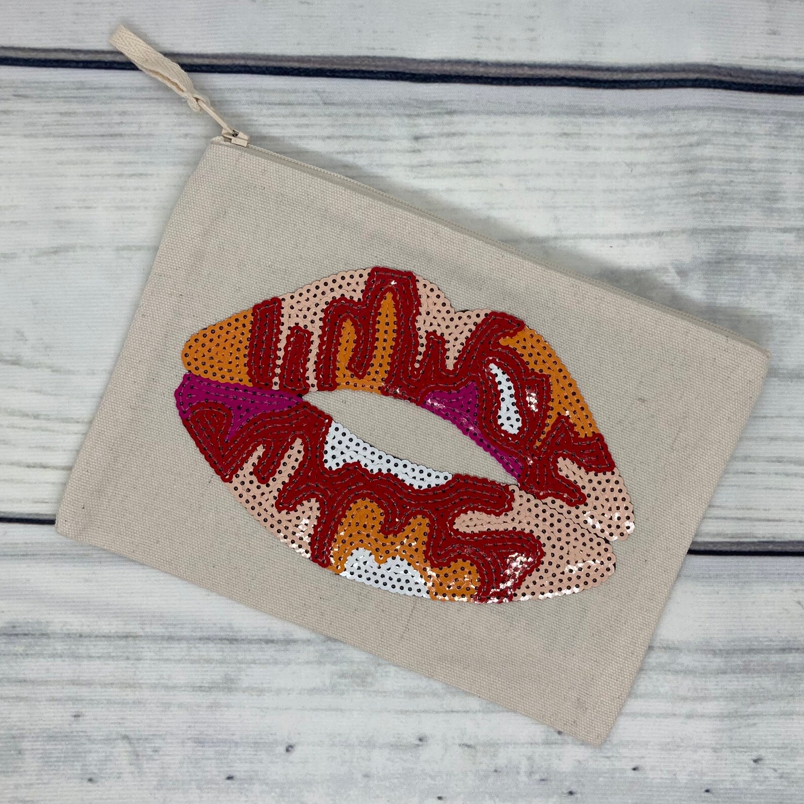 Large Sequin Lips Patch. 70s Retro Glamour. Iron on or Sew on - Etsy UK