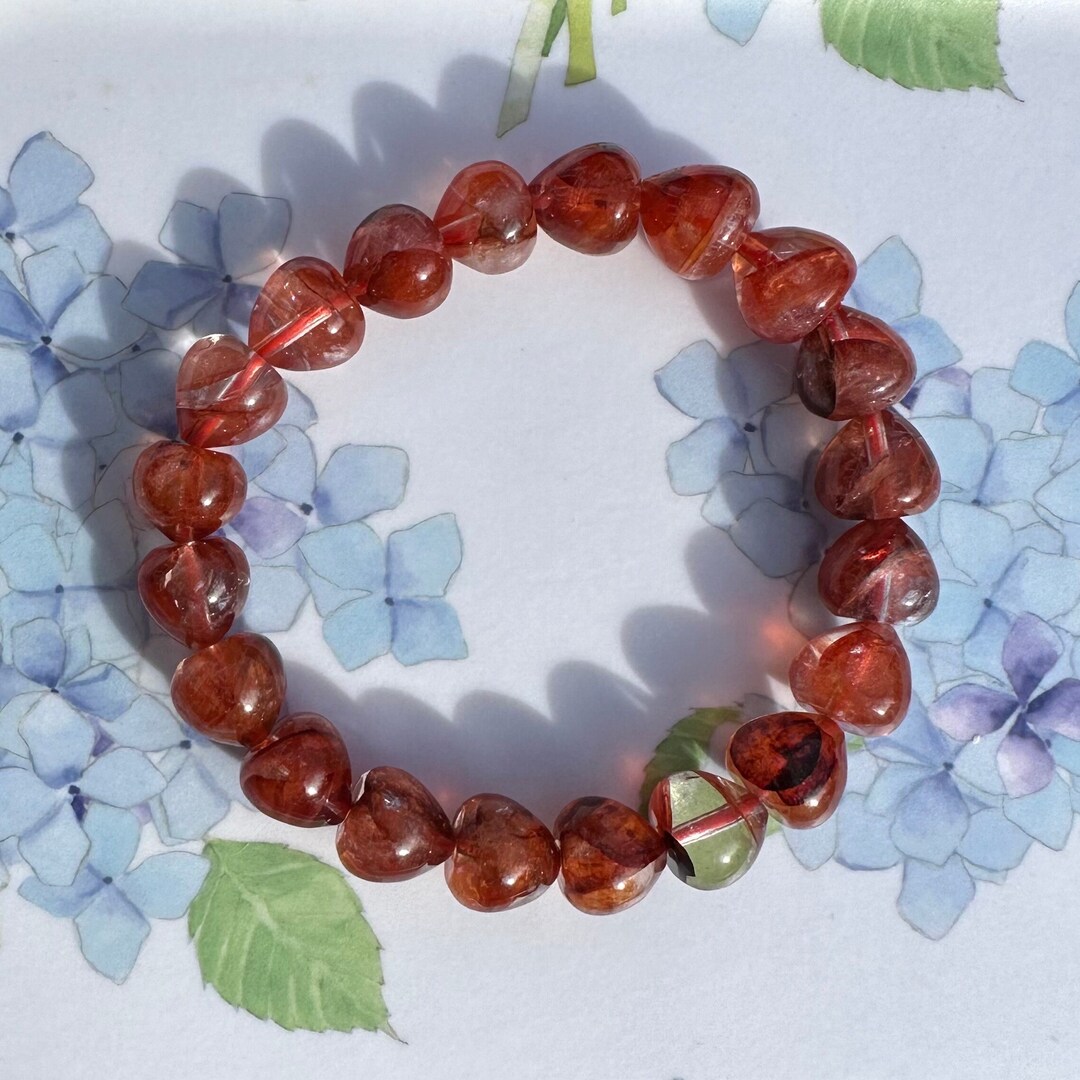 High Quality Red Fire Quartz (hematoid Quartz) Berry Shaped Crystal ...