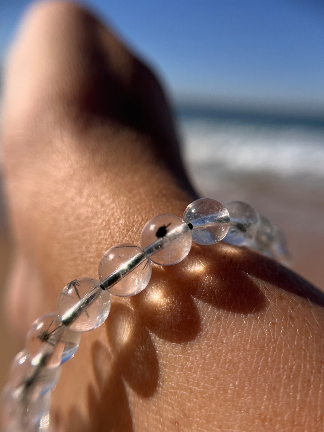 High Quality, Extremely Rare Hollandite Quartz "sea Urchin" Bracelet, 8 ...