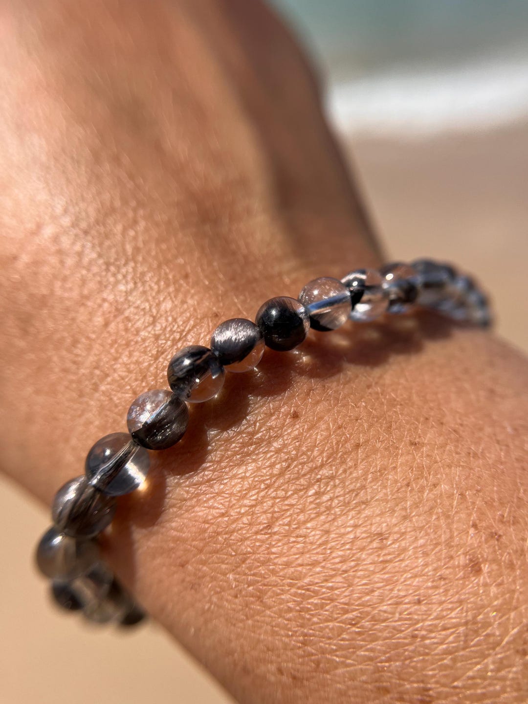 Ultra High Quality, Collection Grade Rare Brookite Bracelet, 6mm Beads ...
