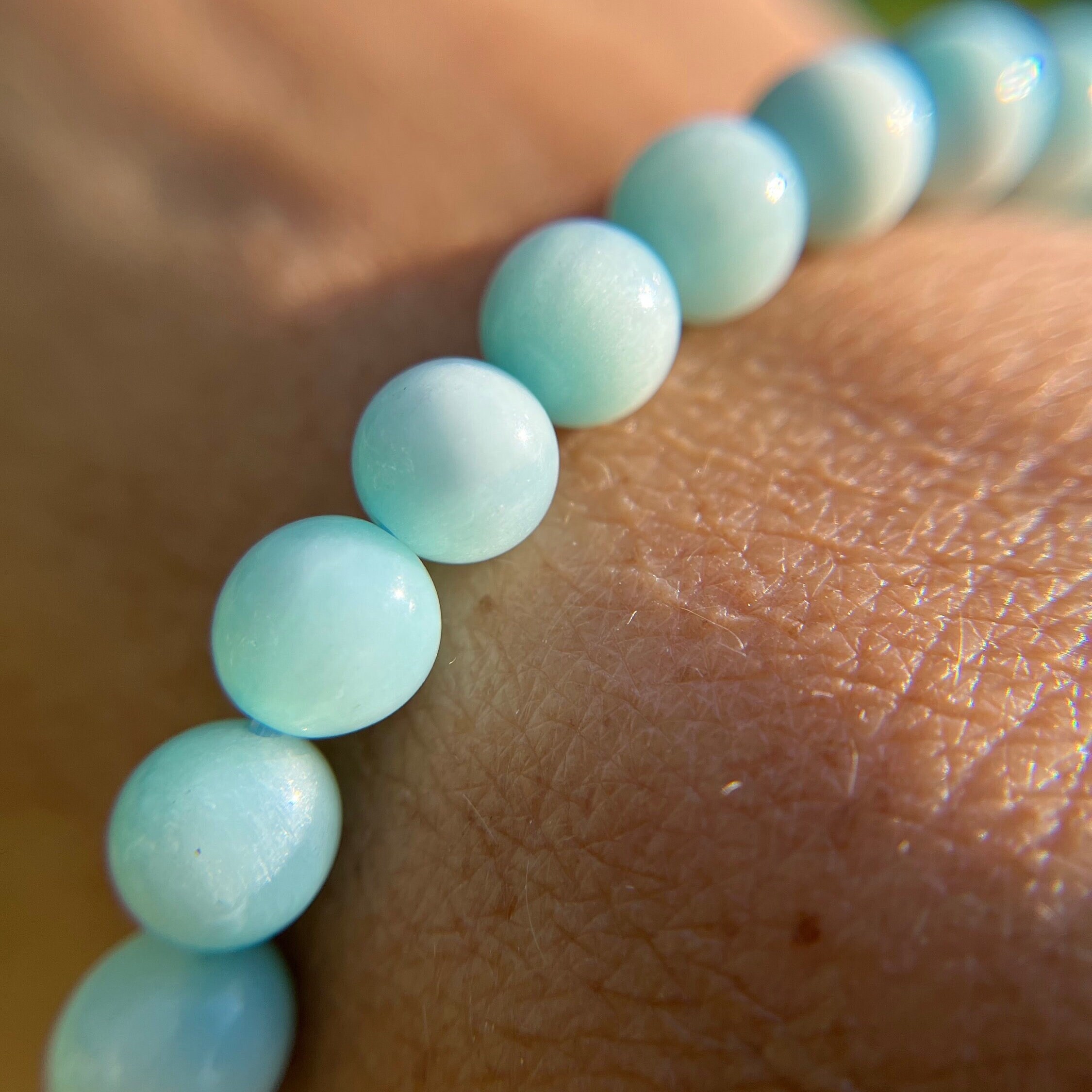 Ultra High Quality Rare Hemimorphite Blue Aragonite Crystal Bracelet 6 ...